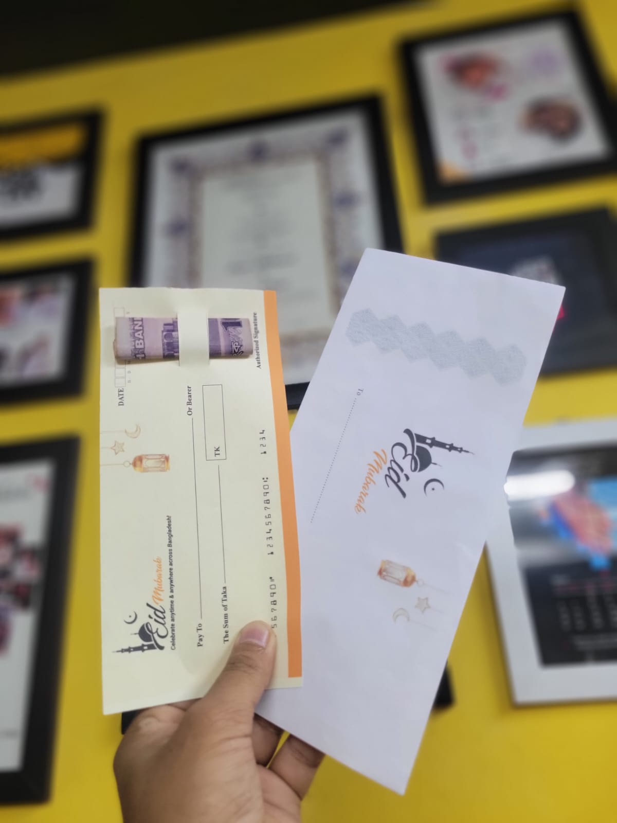 Eid Mubarak Cheque Book - Muztan